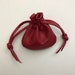 Handmade Leather Sack Bag - Coin Purse - Red Coin Pouch - Coin Sack ...