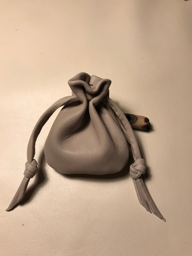 Leather Drawstring Pouch Bag Leather Pouch Pouch Wedding - Etsy