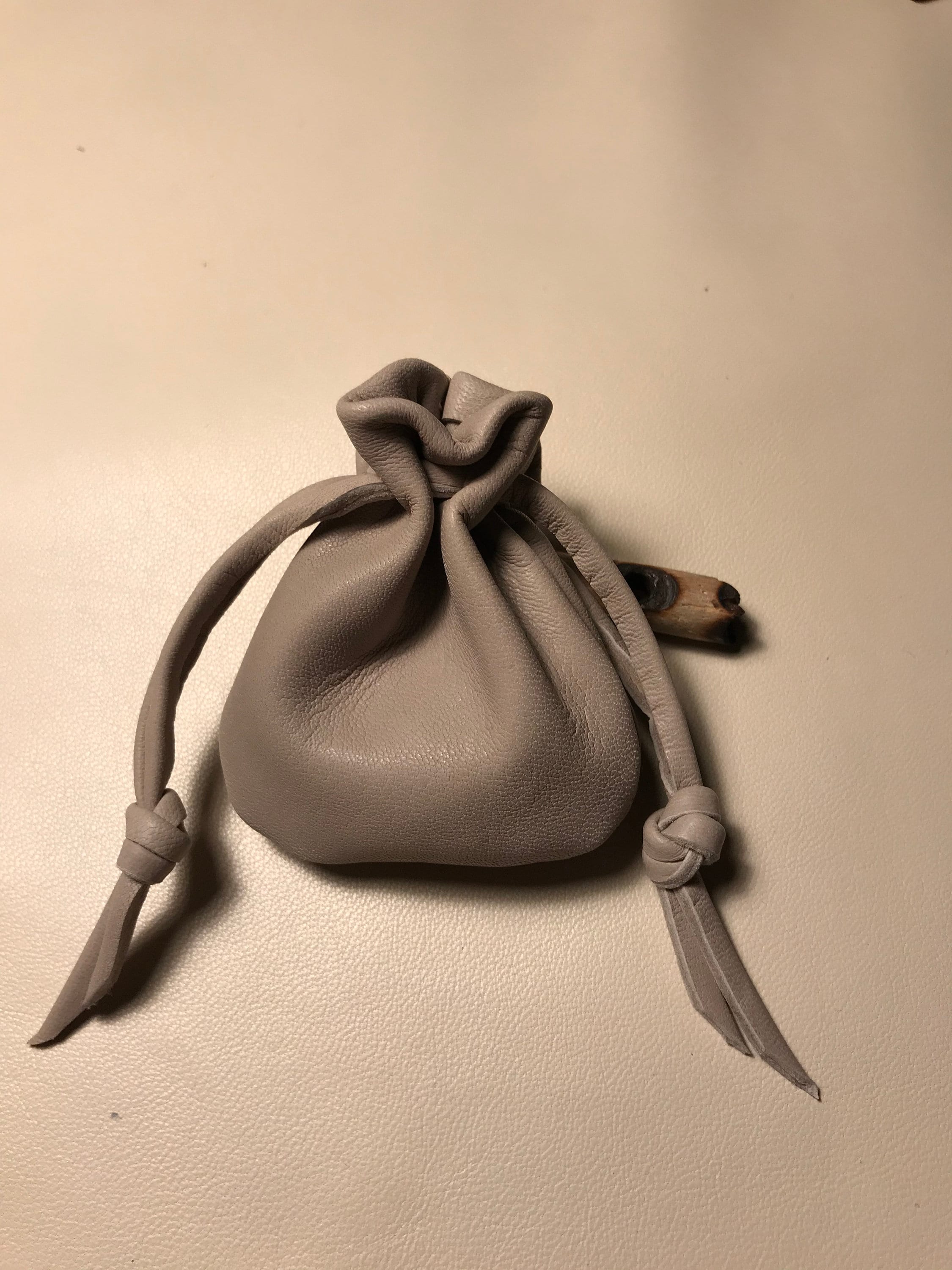 Leather Drawstring Pouch Bag Leather Pouch Pouch Wedding - Etsy