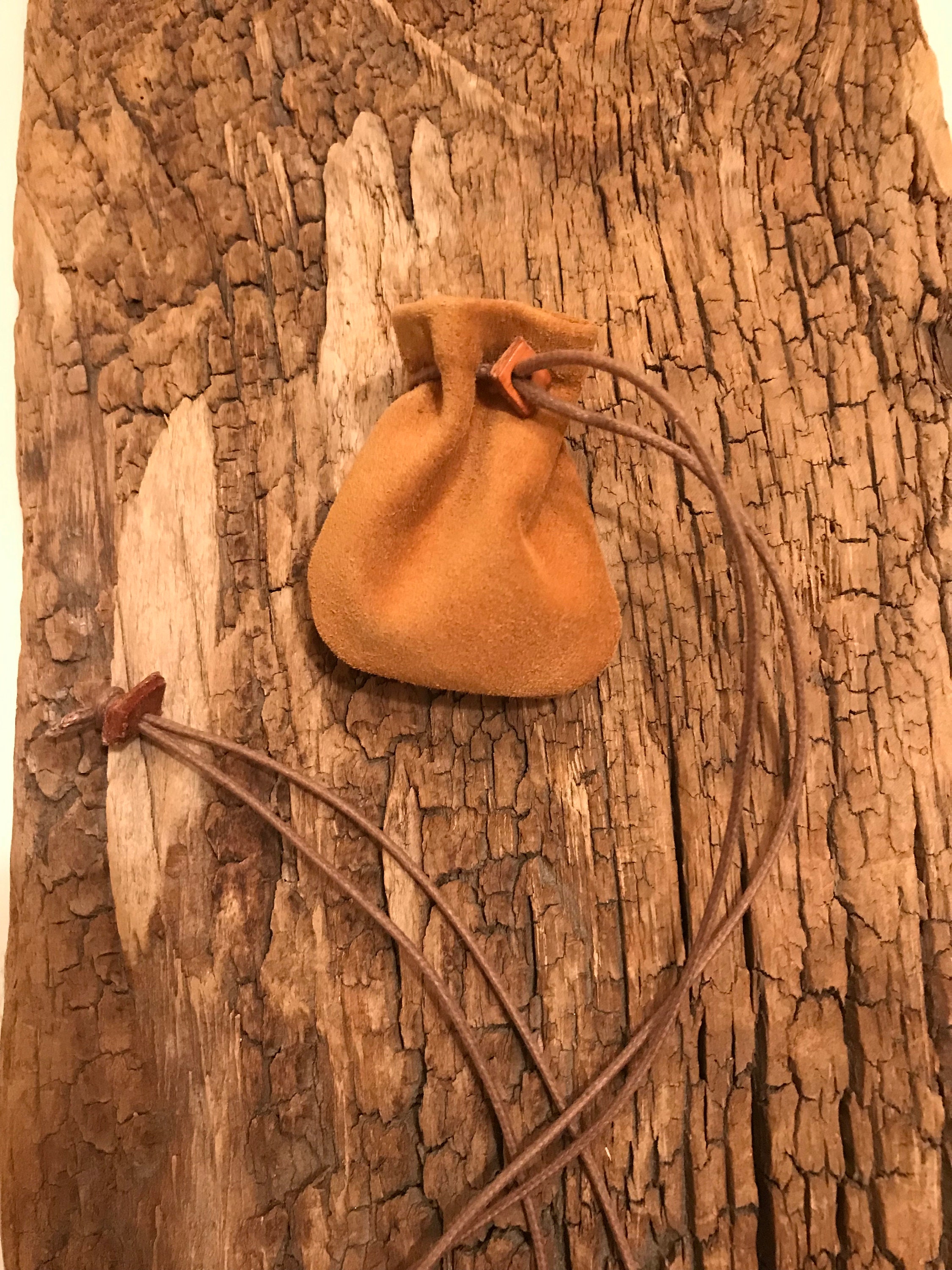 Suede Neck Pouch,necklace, Small Pouch Bag Necklace, Little Suede Bag ...