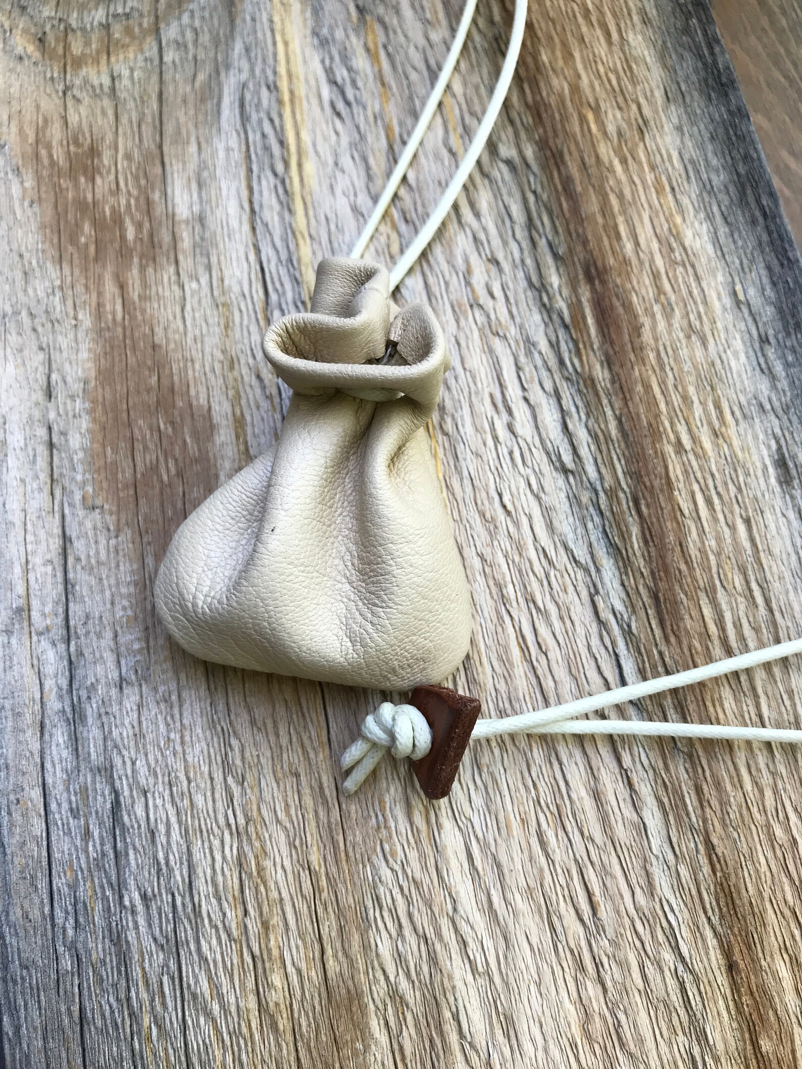 Leather Mini Neck Pouch. Pouch Bag Necklace Little Bag - Etsy