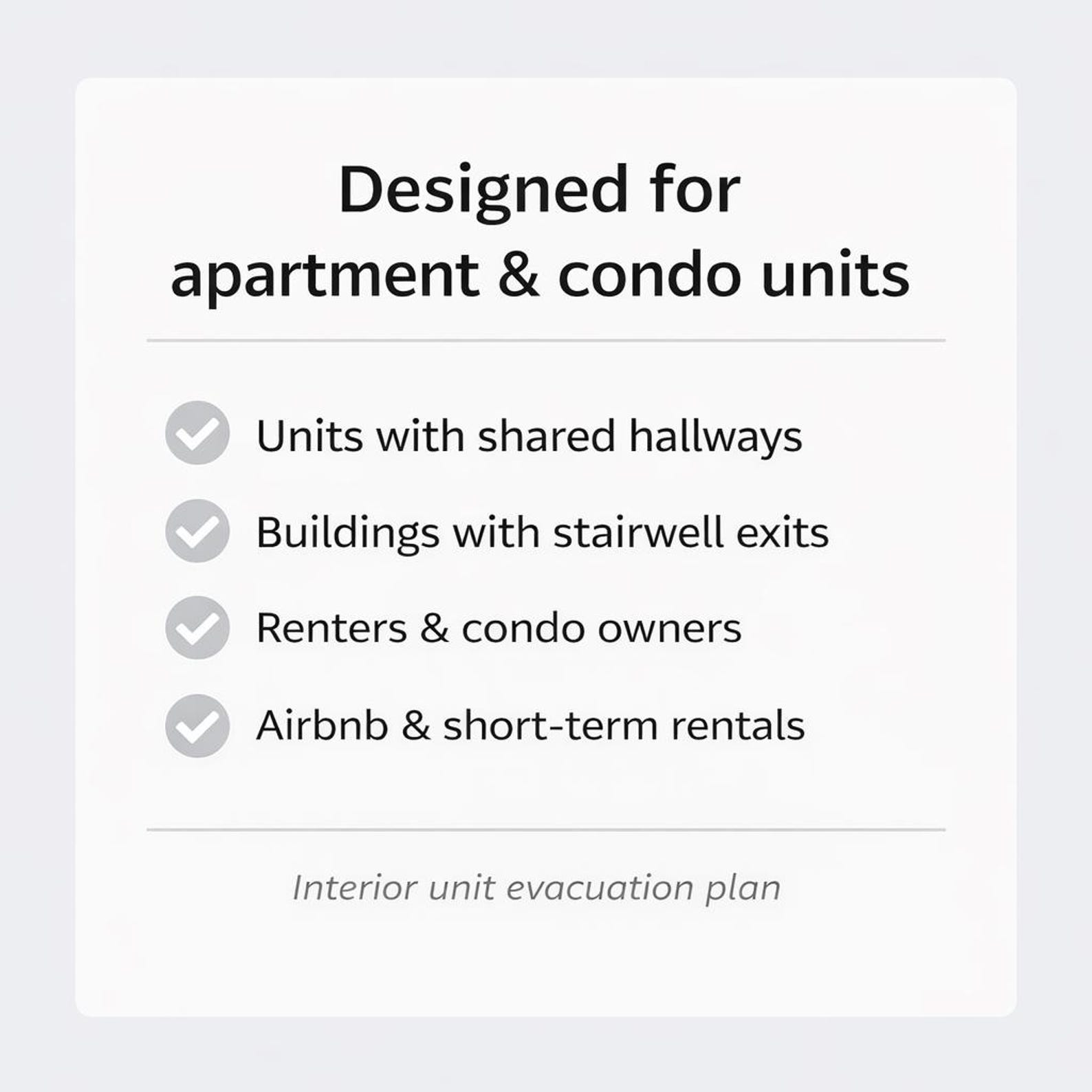 Fire Evacuation Plan for Apartment & Condo Units | Editable Canva ...