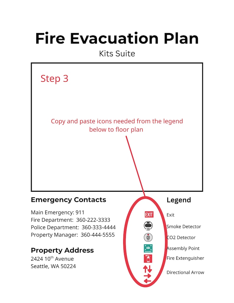Fire Evacuation Plan Bundle | Residential & Commercial Templates ...