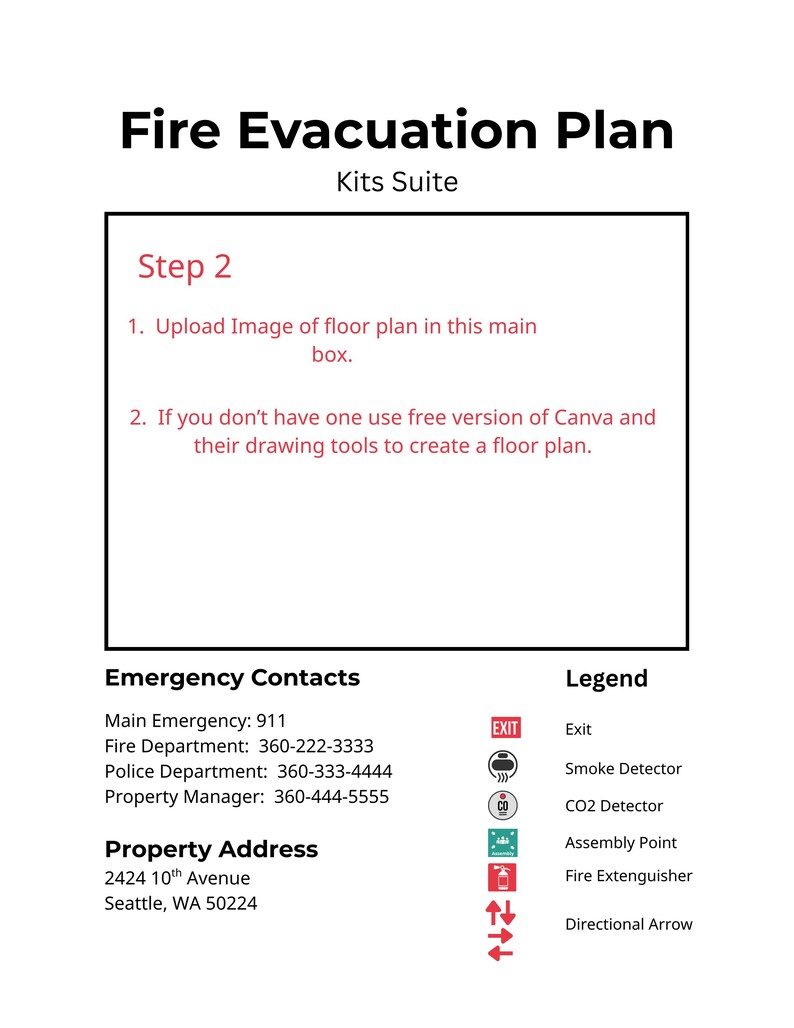 Fire Evacuation Plan Bundle | Residential & Commercial Templates ...
