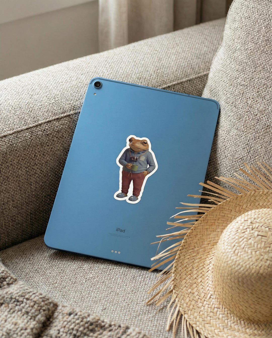 Frog Sticker | Frog Wearing Hoodie With Camera | Puerto Rico Concho - Etsy