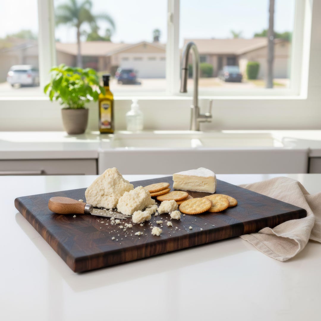 Sleek End Grain Black Walnut Cheese Board | Kitchen Centerpiece | New ...