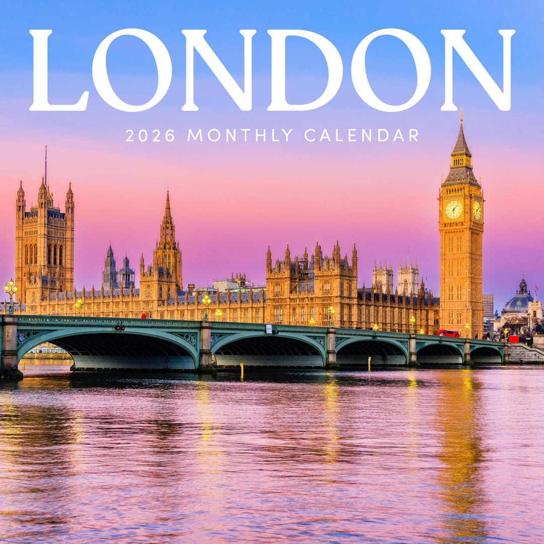 2026 London Monthly Calendar - Etsy