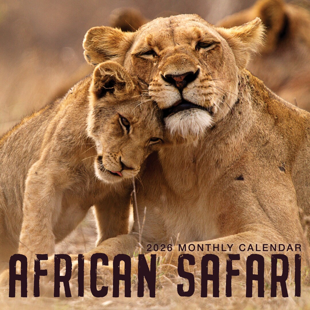 2026 African Safari Monthly Calendar - Etsy