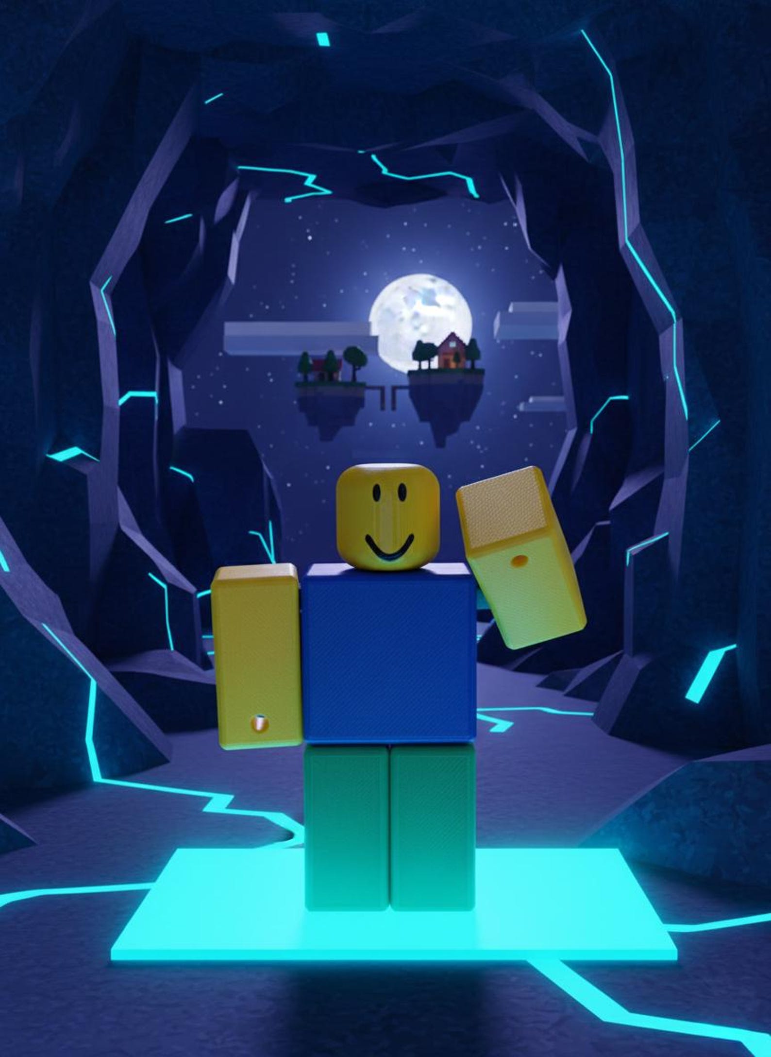 Roblox Noob Minifigure Keychain - Etsy