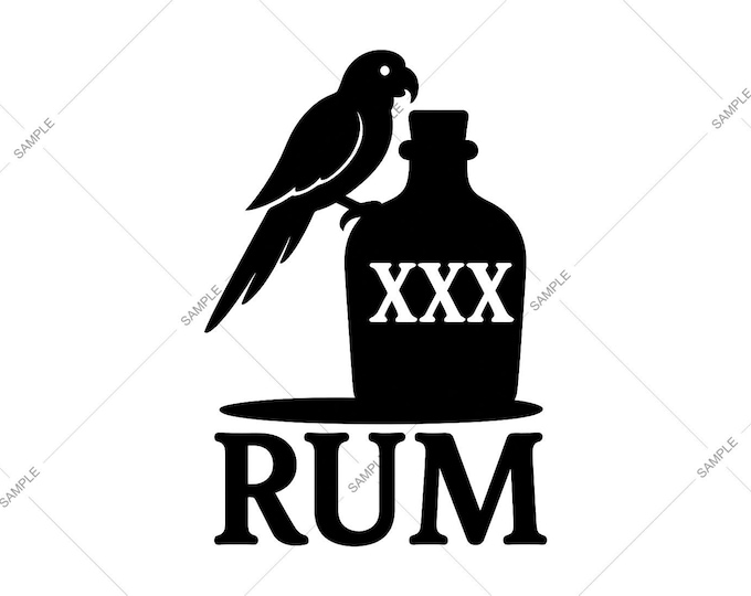 Pirate Rum Skull Art: SVG, PNG, JPG Cut File (digital Download) - Etsy ...