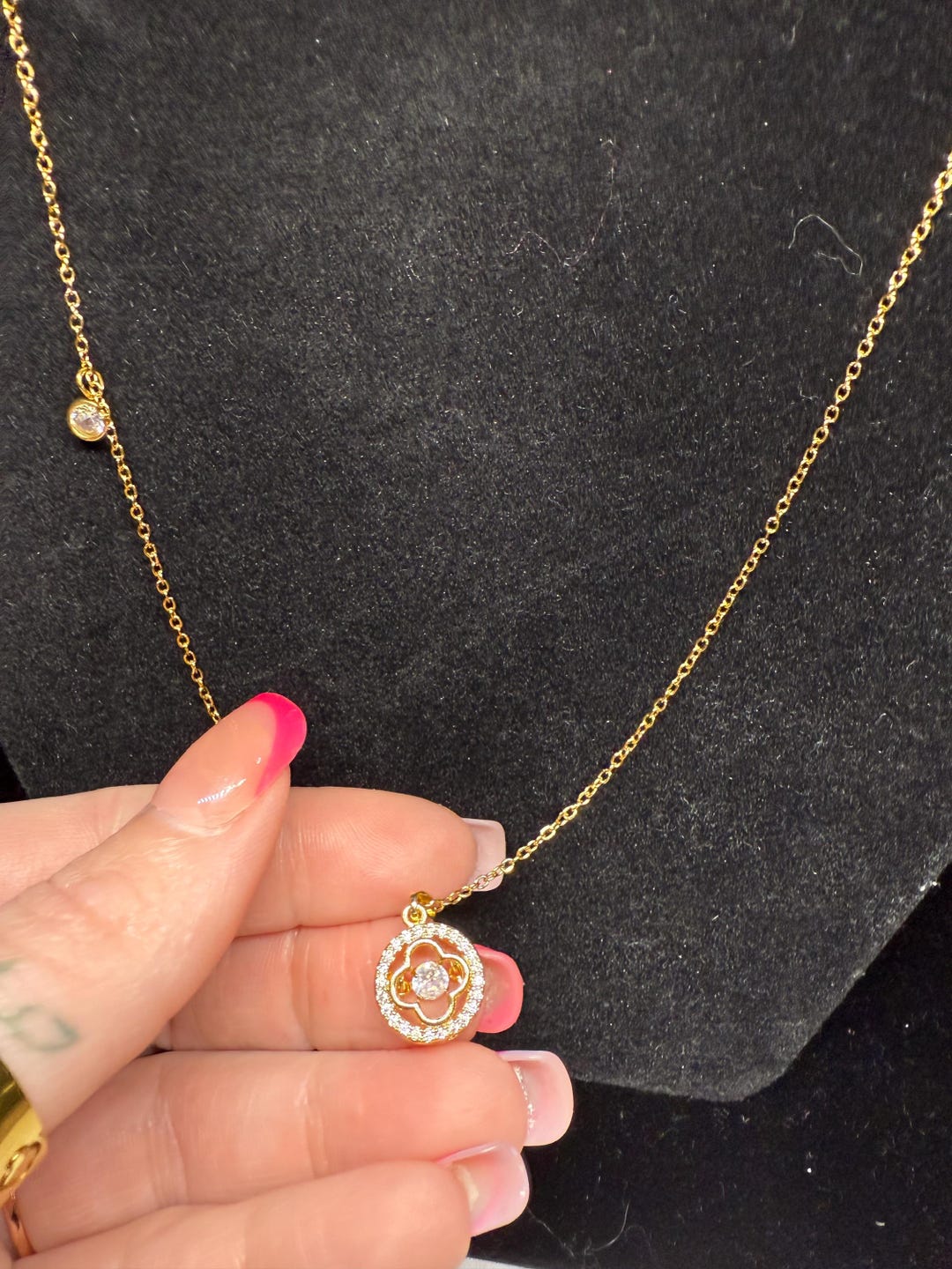 Golden Fortune Clover Necklace - Etsy