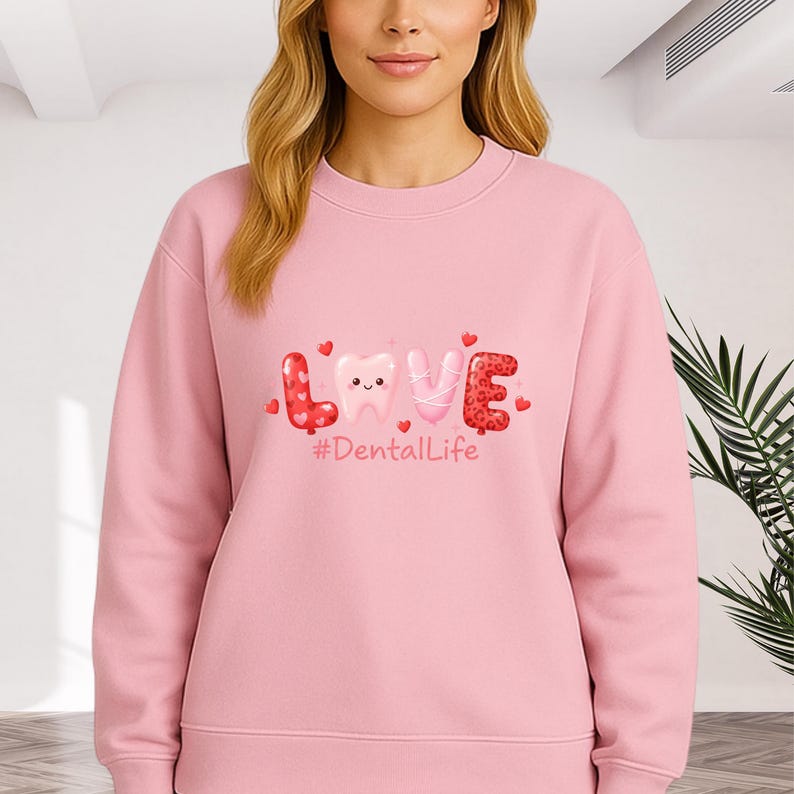 Dentist Valentines Day Dtf Transfers, Love Dental Ready to Press, Gift ...