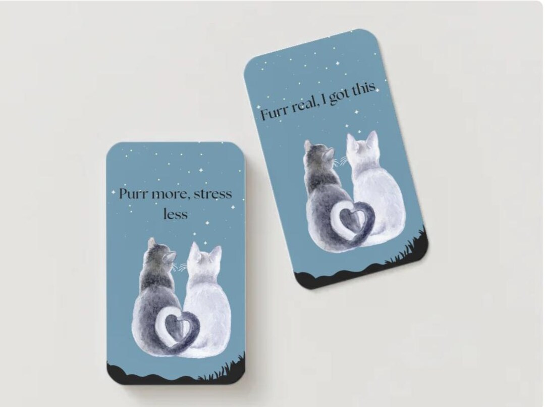 Cattitude Printable Affirmation Cards | Funny Cat Quotes | Digital Cat ...