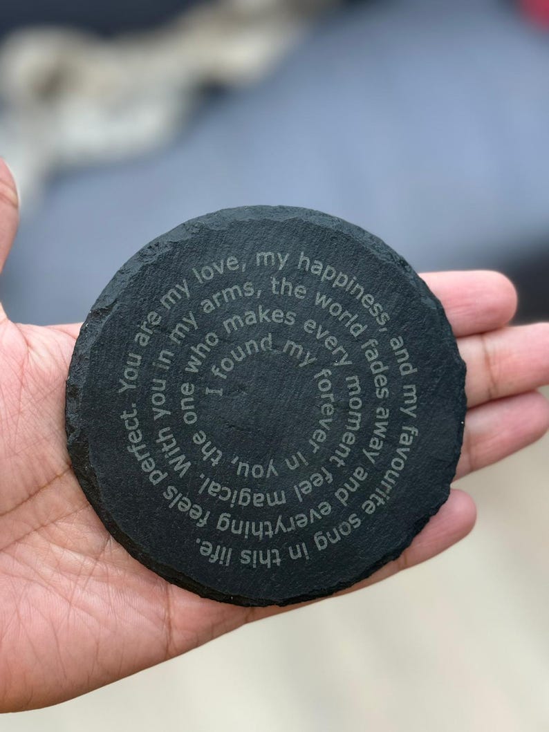 Personalised Spotify Song Slate Coaster | Custom Music Code ...