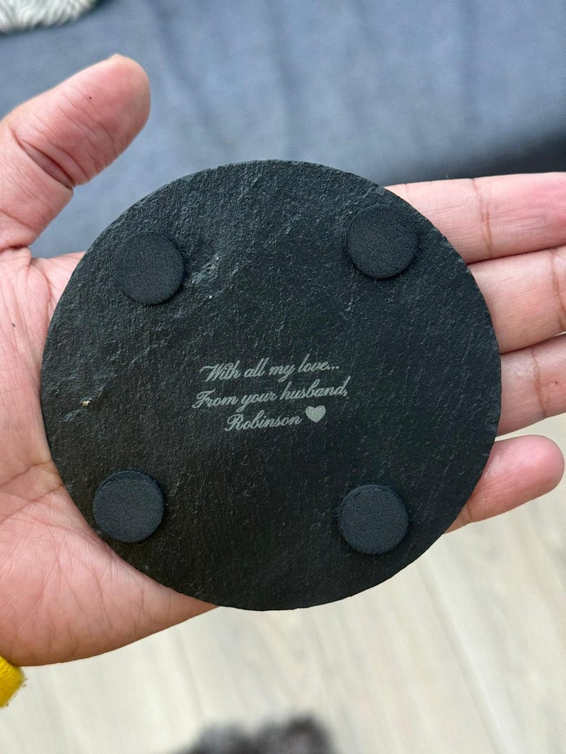 Personalised Spotify Song Slate Coaster | Custom Music Code ...