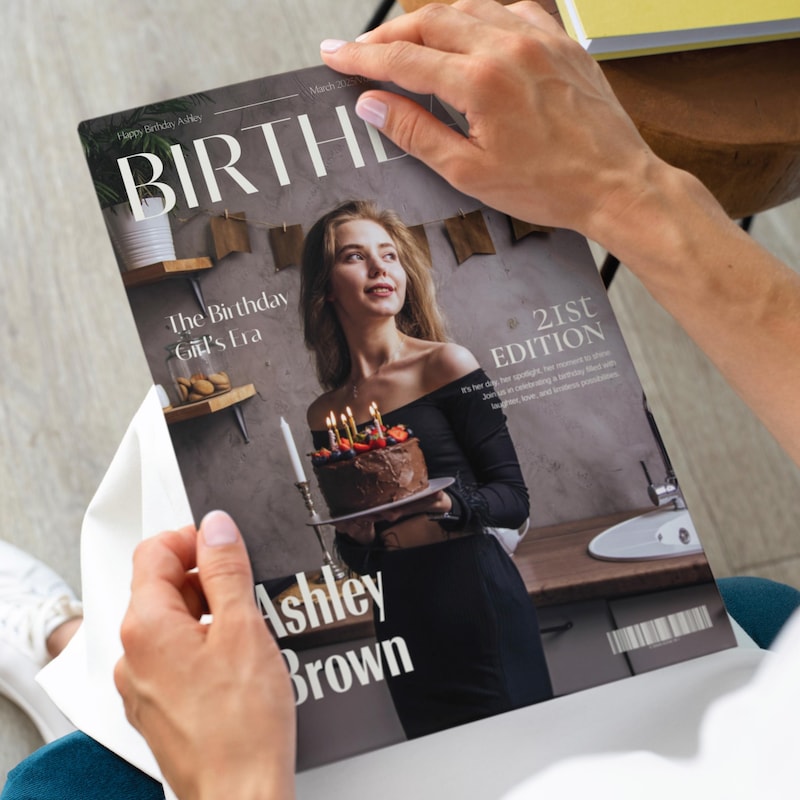 Personalised Vogue Magazine - Etsy