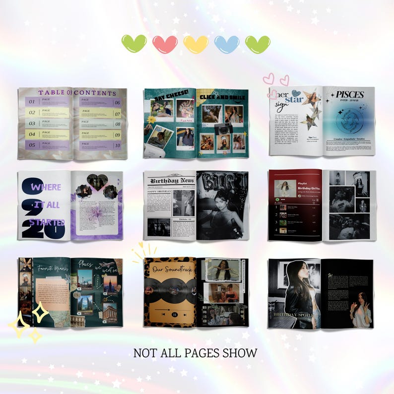 Printed Birthday Magazine, Personalized Photo Gift for Her, Custom ...