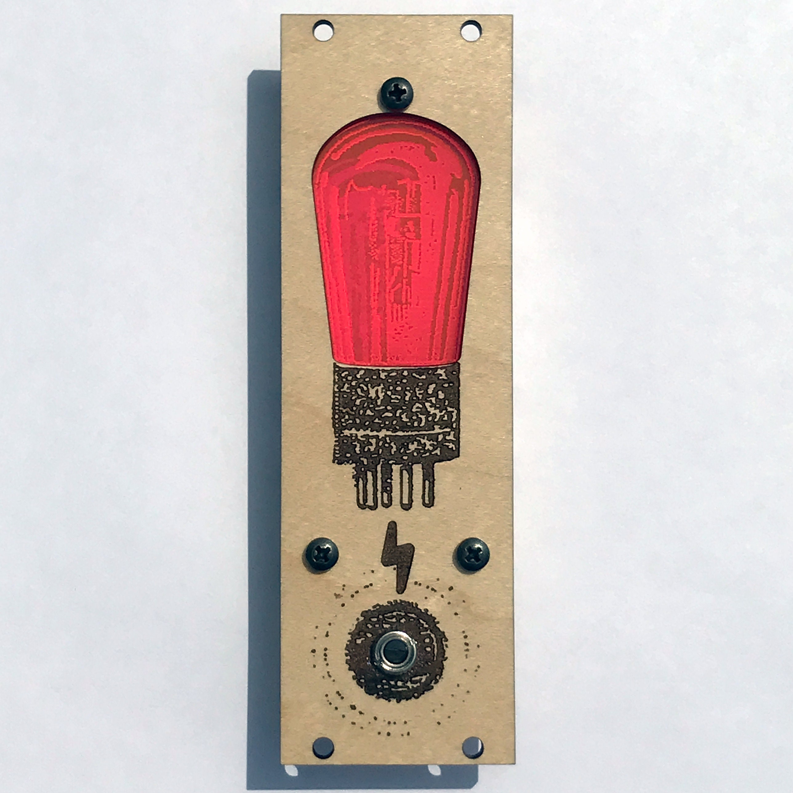 8HP - TUBE L1 Retro Eurorack Pink Acrylic LED Backlit Fancy Blank Panel ...