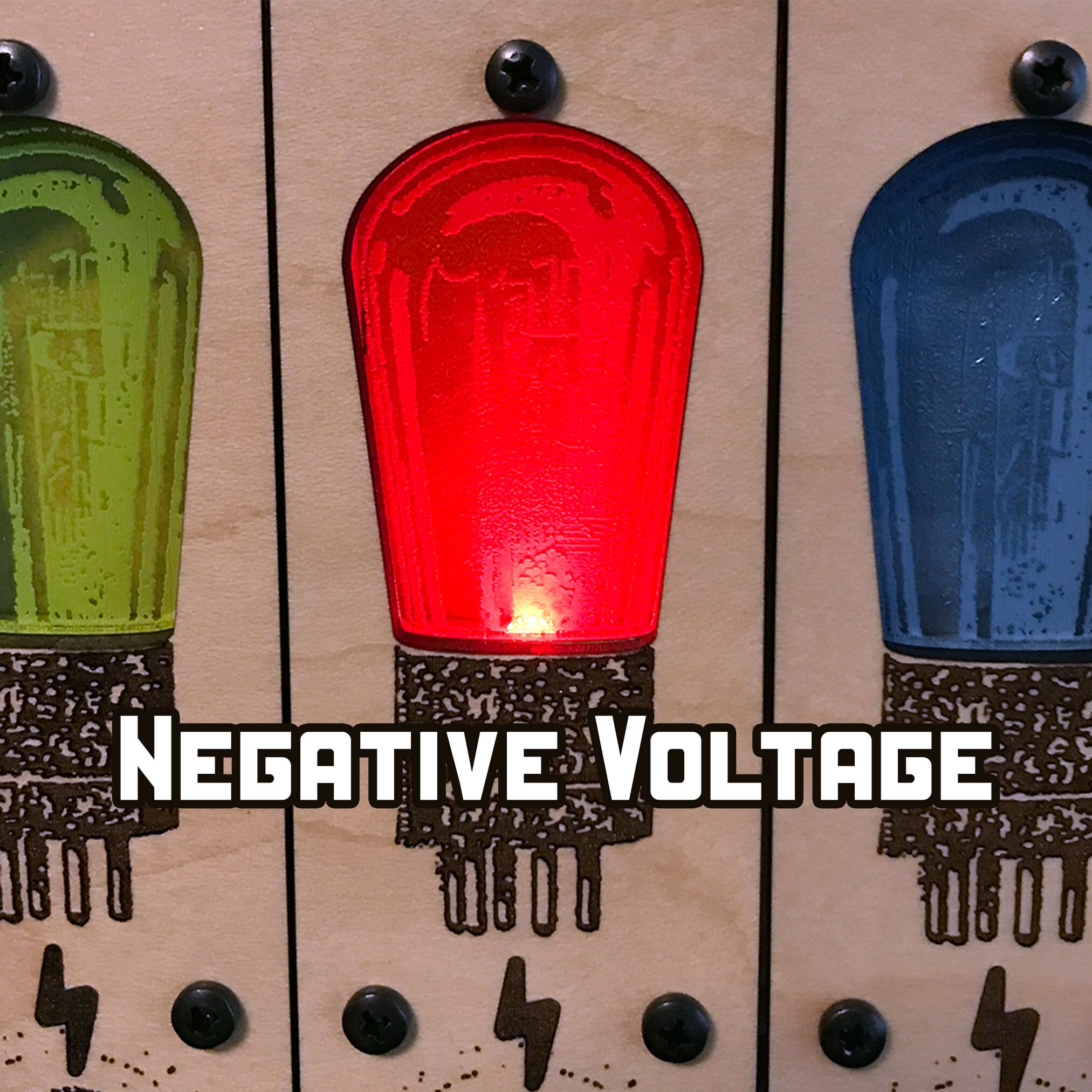 8HP - TUBE L1 Retro Eurorack Pink Acrylic LED Backlit Fancy Blank Panel ...