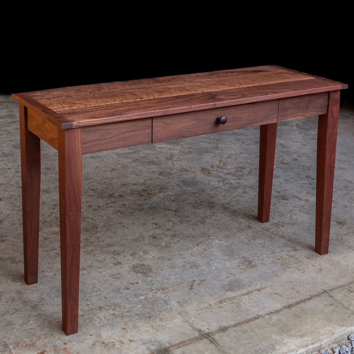 SHAKER INSPIRED DESK Solid Walnut Hardwoods 48 X - Etsy