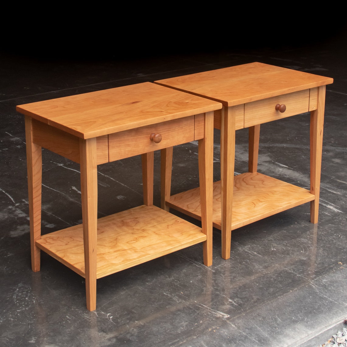 22w X 16d SHAKER NIGHTSTAND Solid American - Etsy