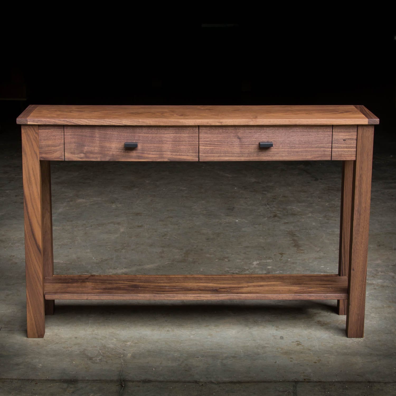 MODERN WALNUT CONSOLE | Narrow Console Table 48" X 14" | Walnut ...