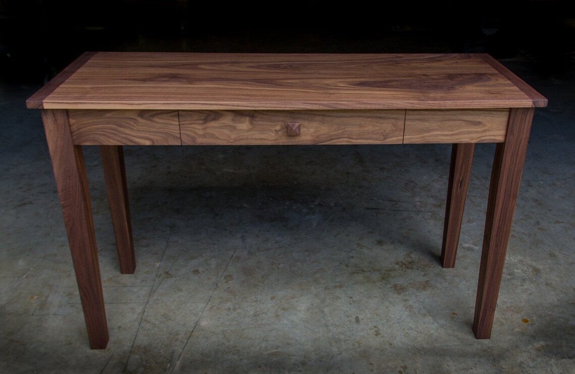 SHAKER INSPIRED DESK Solid Walnut Hardwoods 48 X - Etsy