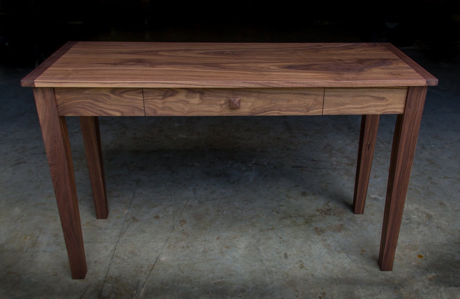 SHAKER INSPIRED DESK | Solid Walnut Hardwoods | 48" X 18" | Oil + Wax ...