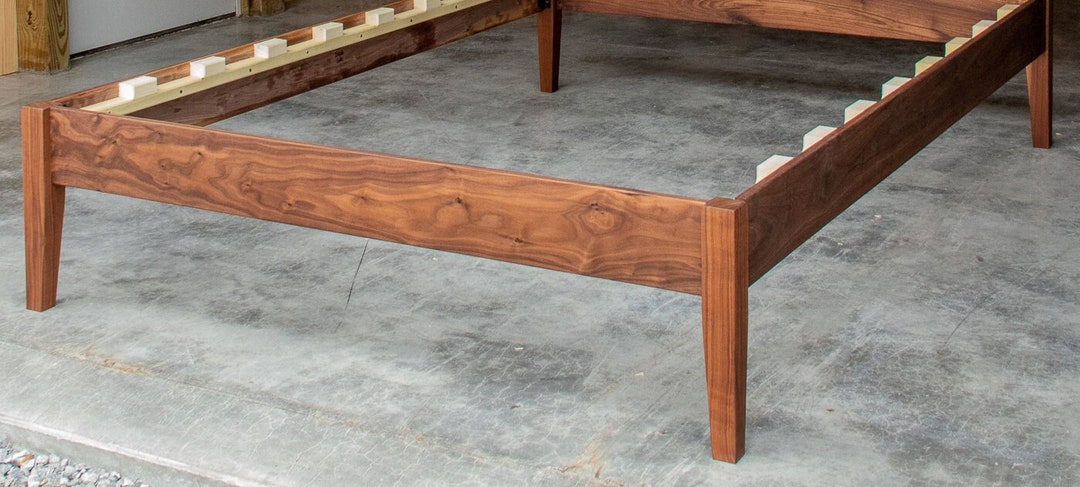 WALNUT GOLDI PLATFORM Platform Bed Frame Without Headboard Solid Walnut ...