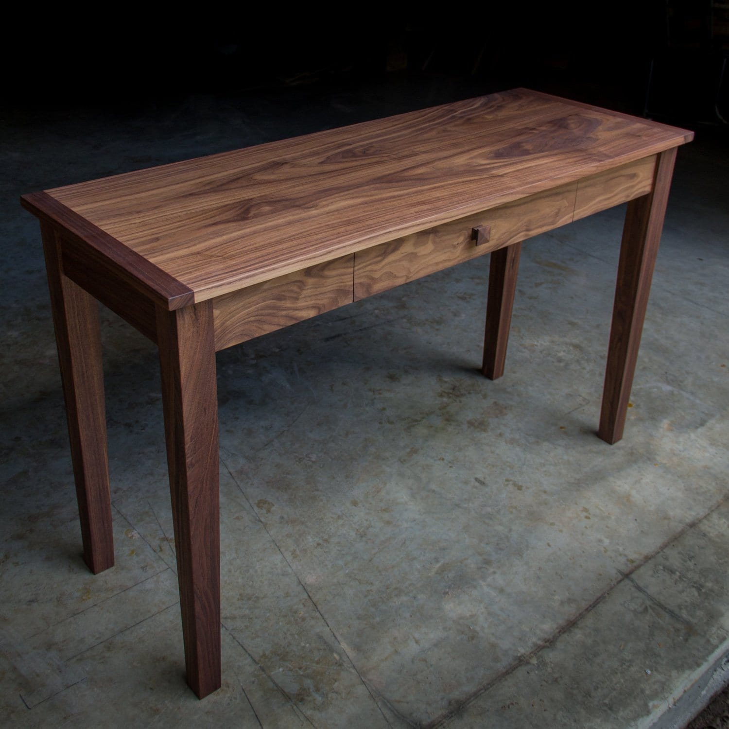 SHAKER INSPIRED DESK Solid Walnut Hardwoods 48 X - Etsy