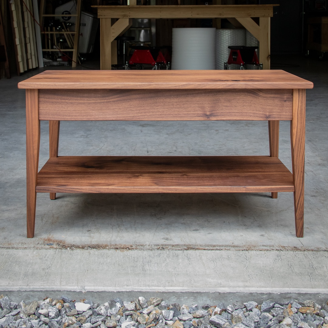 WALNUT SHAKER BENCH | Solid Walnut Hardwoods | Shaker-inspired Entry ...