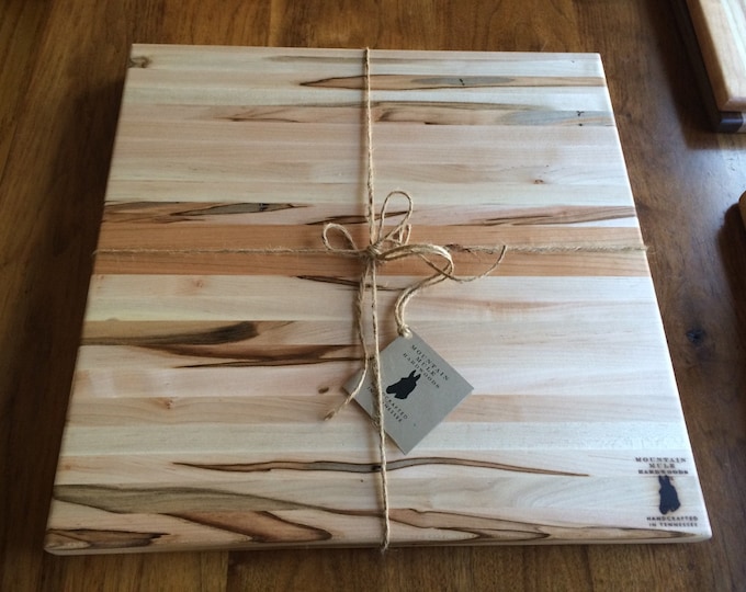 ARTISAN CHOPPING BLOCK Butcher Block Cutting Board American Hardwoods ...