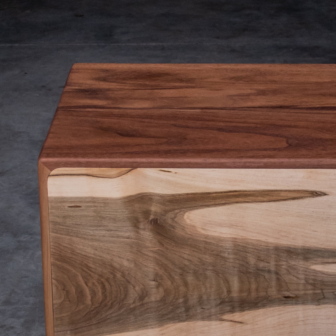 MITERED BOX NIGHTSTAND Modern 5 & 5 Style Walnut Hardwoods - Etsy