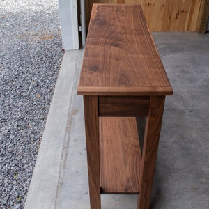 MODERN WALNUT CONSOLE | Narrow Console Table 48" X 14" | Walnut ...