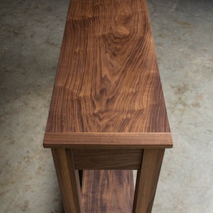 MODERN WALNUT CONSOLE | Narrow Console Table 48" X 14" | Walnut ...
