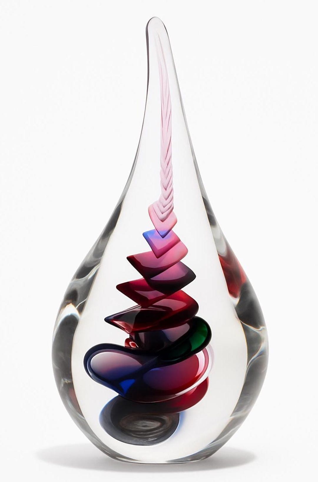Hand-blown Crystal Paperweight – Adam Jablonski Art Glass, NOS Vintage ...
