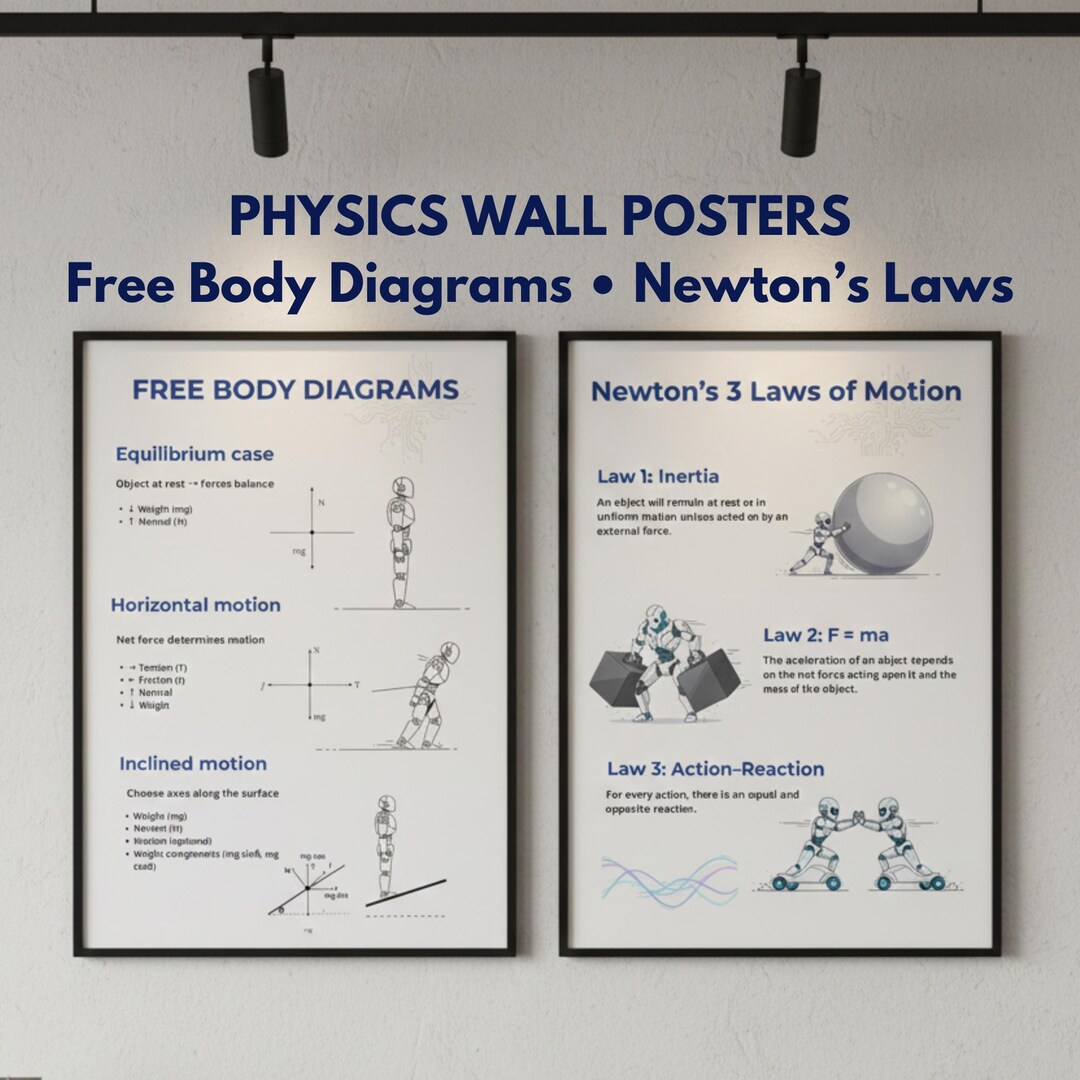 Free Body Diagrams Explained – Forces & Motion Physics Study Guide ...