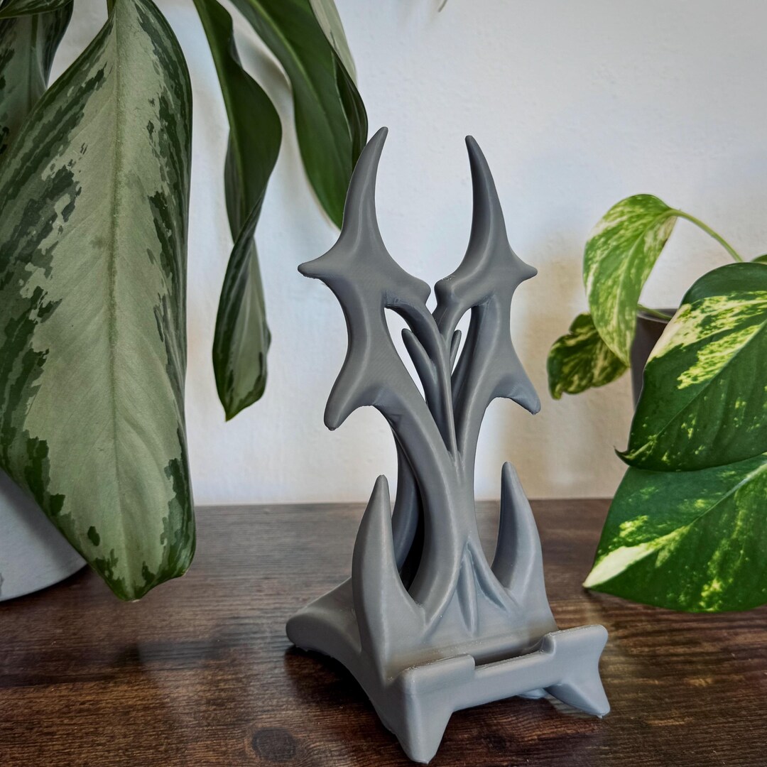 Phone Stand | 3D Printed Cell Phone Holder for Desk | iPhone Samsung ...
