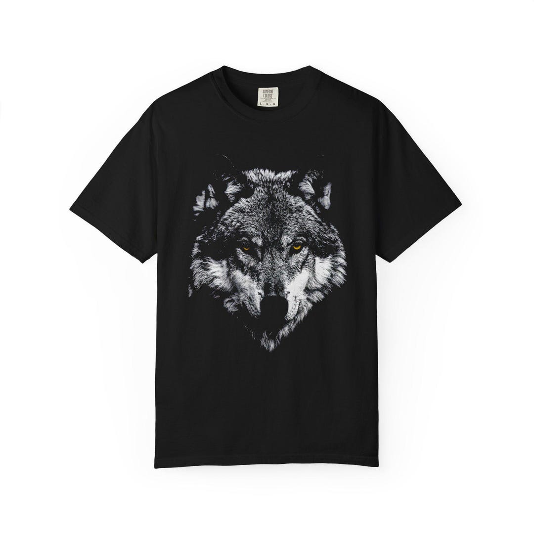 Vintage Grey Wolf Retro 90's Graphic Tee - Etsy