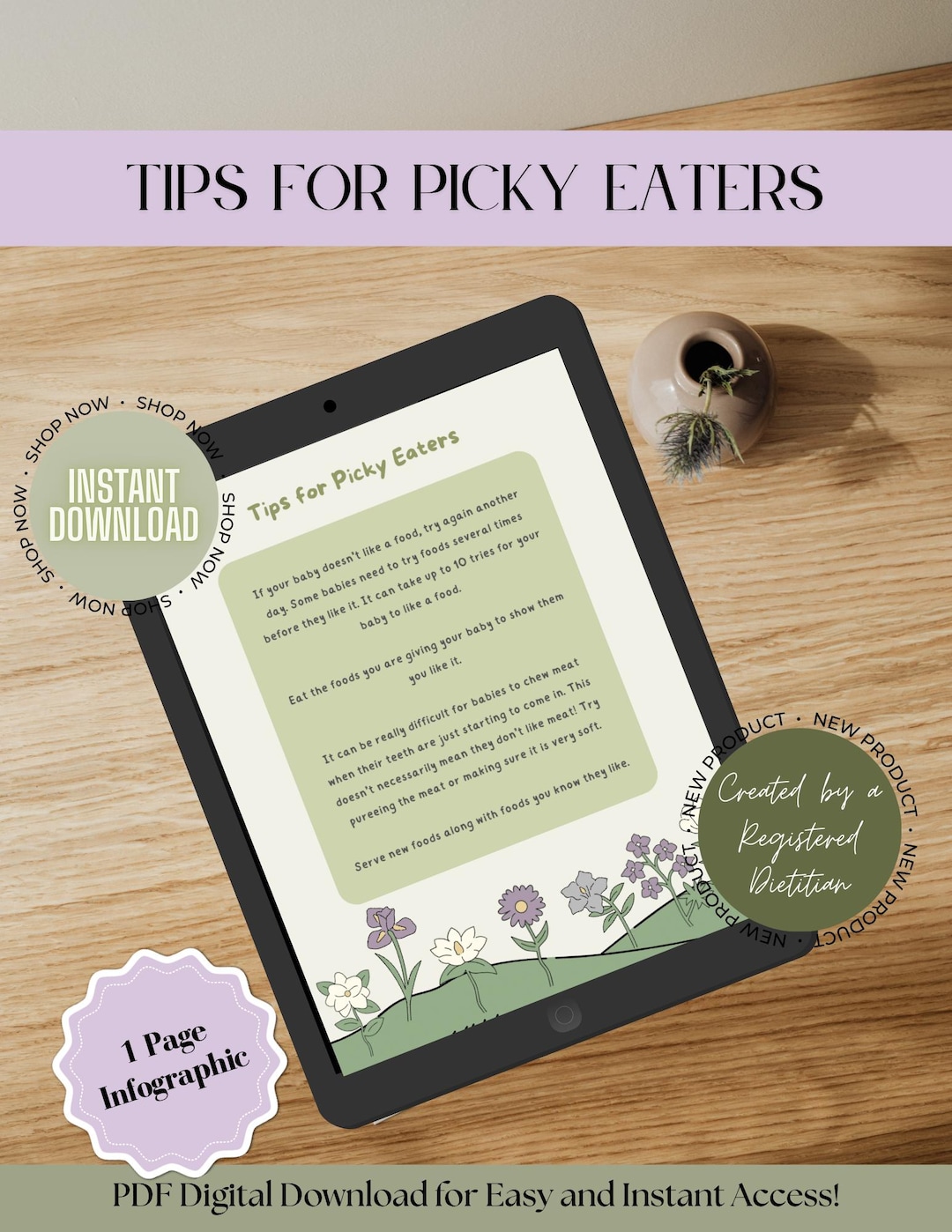 Tips for Picky Eaters: Printable Infographic (PDF Download) - Etsy
