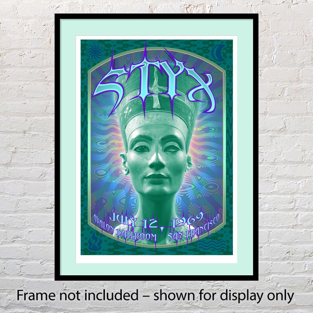Styx - Psychedelic Rock Concert Poster | Limited Edition Fine Art Print ...