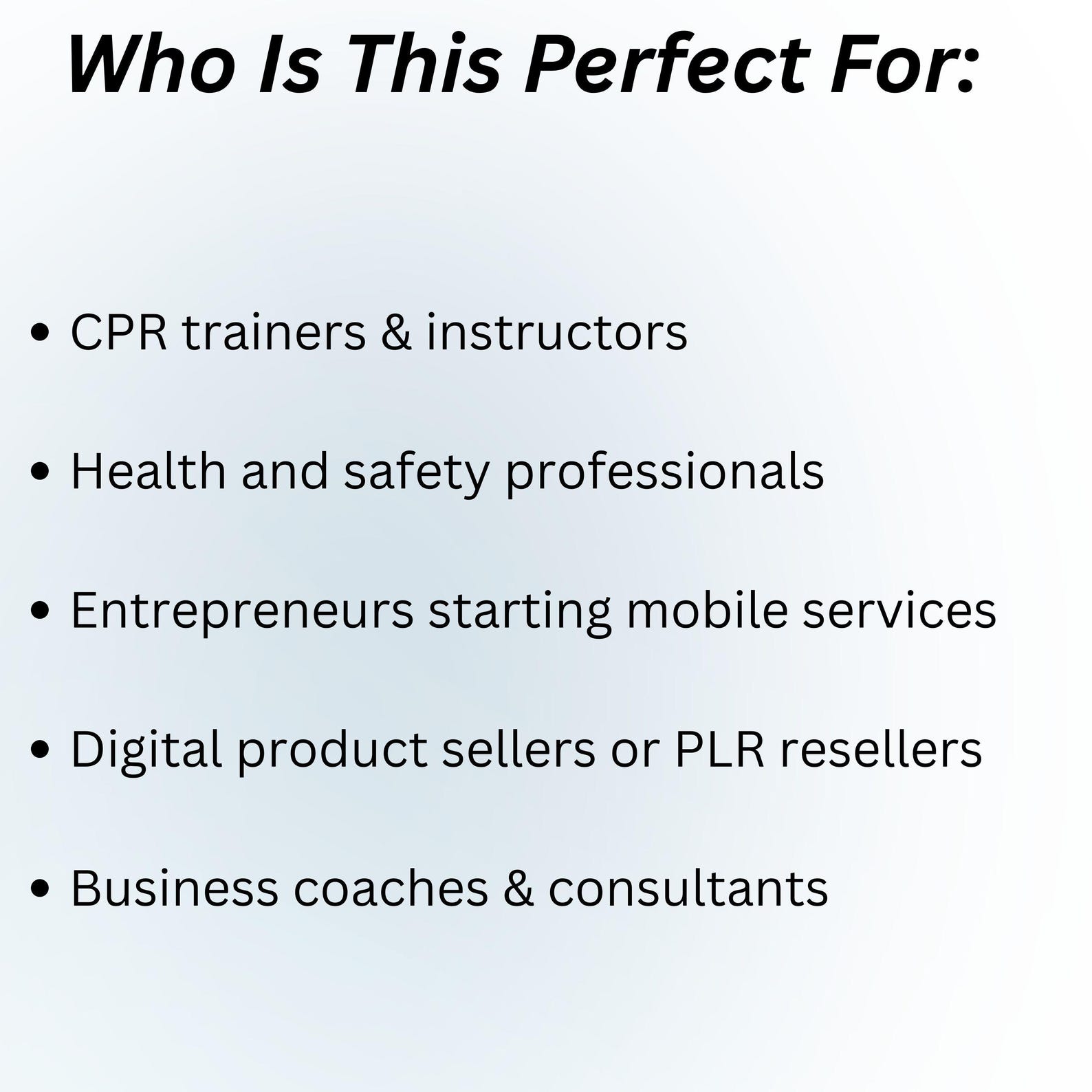 Mobile CPR Business, Medical Business Template, Training Guide, Medical ...