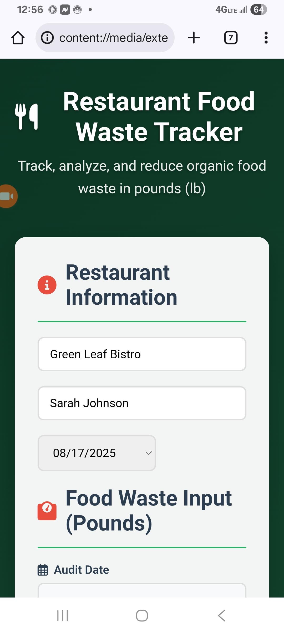 Organic Food Waste Tracker - Etsy