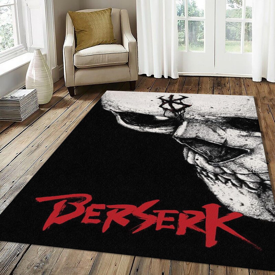 Berserk Skull Brand of Sacrifice Rug | Dark Fantasy Gothic Manga Fan ...