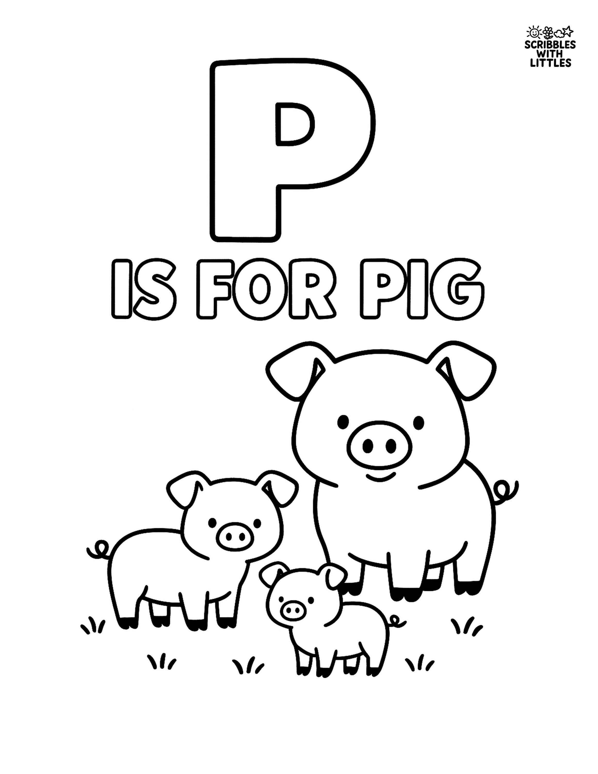 Farm Coloring Book for Kids – 30 Printable Pages (digital PDF + JPG ...