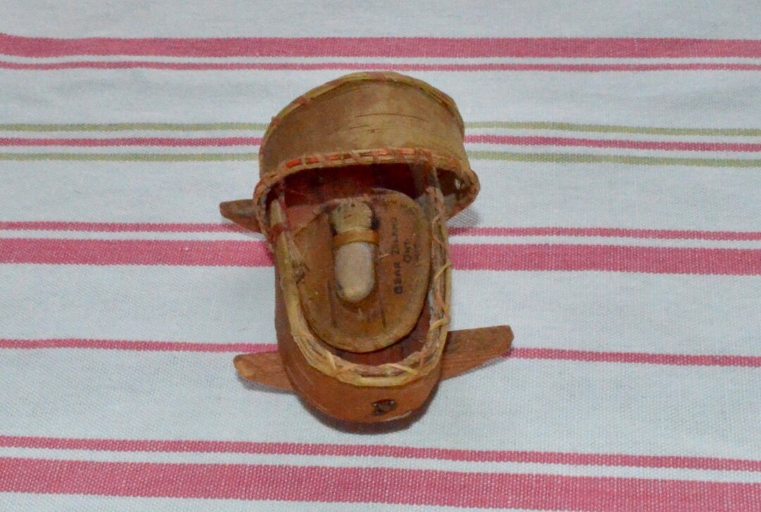 First Nations Souvenir Bear Island Ont. Crib and Baby Likely - Etsy