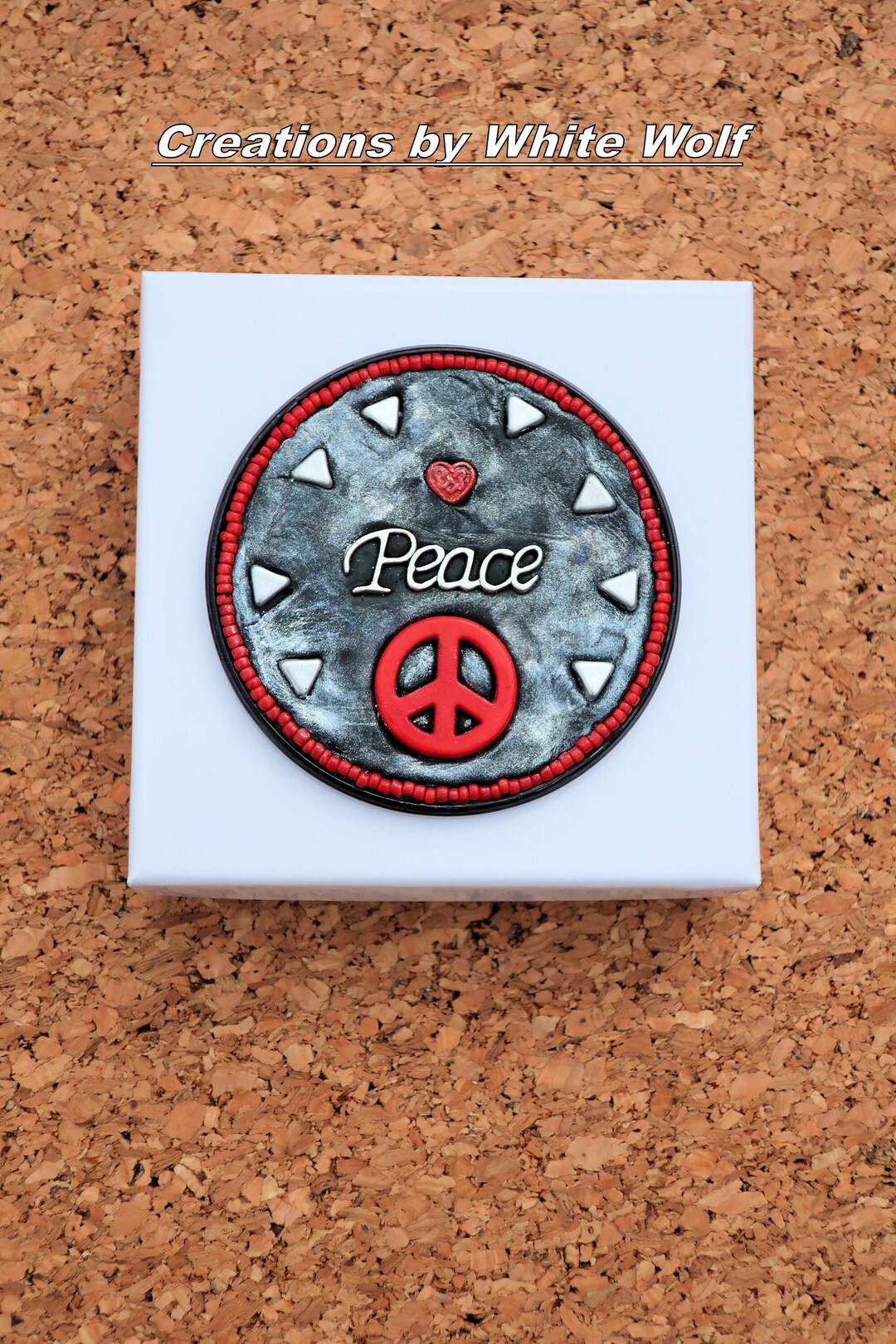 Upcycled Peace Symbol Magnet: Earth Day Gift - Etsy