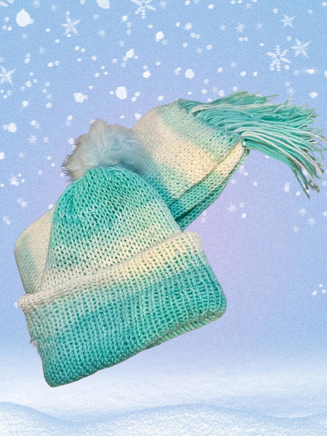 Winter Dream - Full Length Scarf & Beanie SET - Etsy