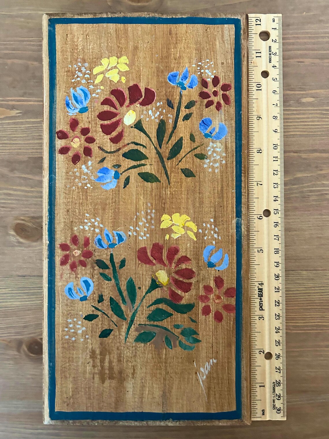 Hand Painted Flower Sign - Etsy