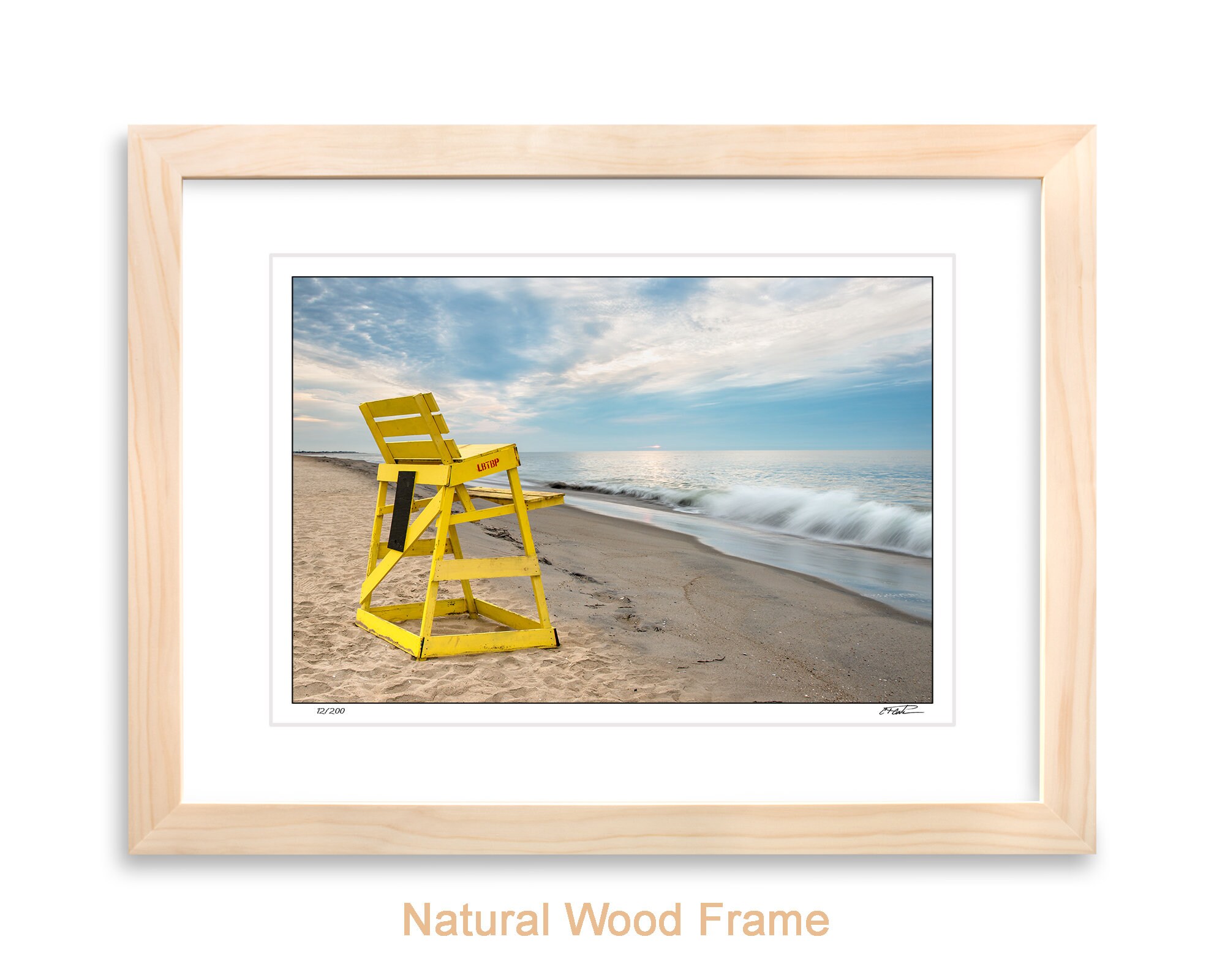 Framed Limited Edition Lifeguard Stand From Long Beach Island, Seascape ...